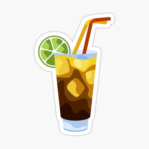 "Long Island Iced Tea Cocktail" Sticker for Sale by antevasinart ...