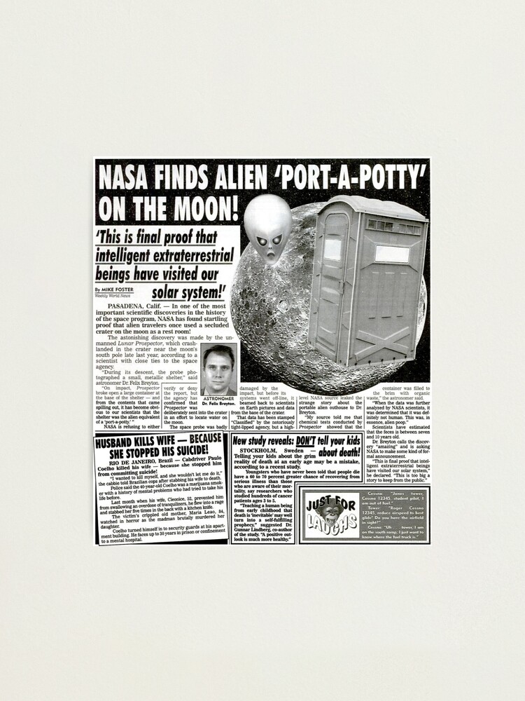 "Funny Alien moon port a potty outhouse toilet bathroom lunar ...