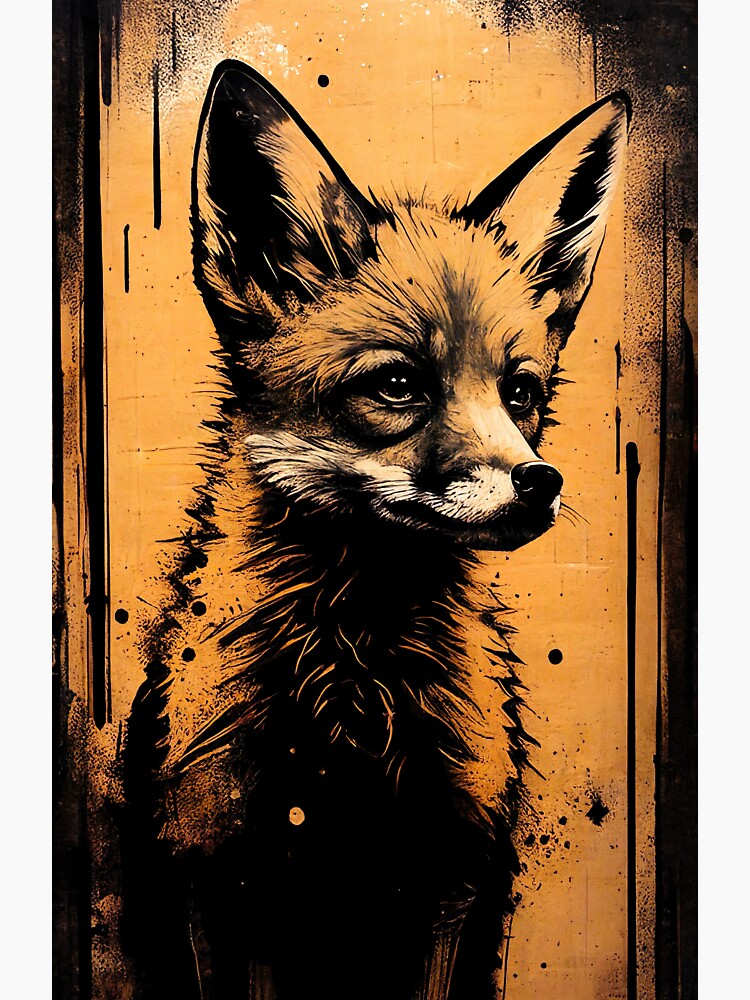 "Graffiti Fox Art Street Art Animal Art" Sticker for Sale by MusedPrints | Redbubble