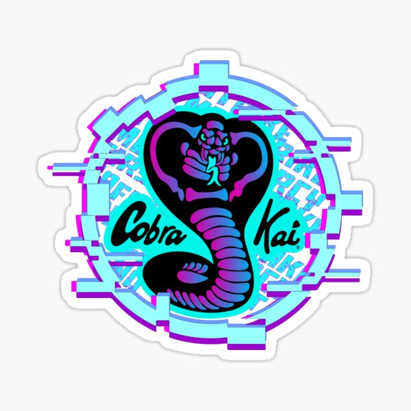 "Cobra Kai Neon" Sticker for Sale by UlizkoYaroslav | Redbubble