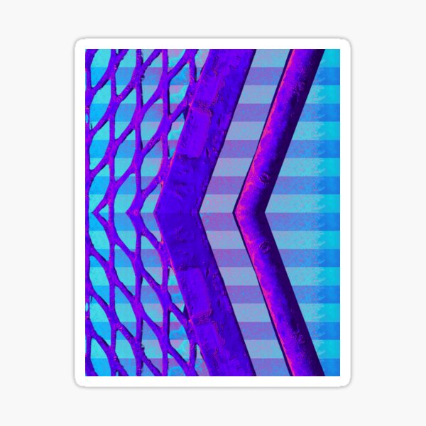 "Snowflake vs Metalflake - Icy Blue Stripes" Sticker for Sale by ...