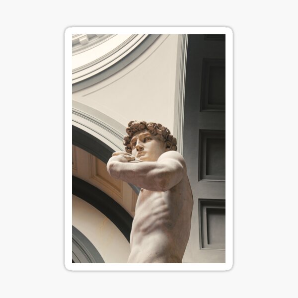 "Michelangelo statue " Sticker for Sale by jettizu- | Redbubble
