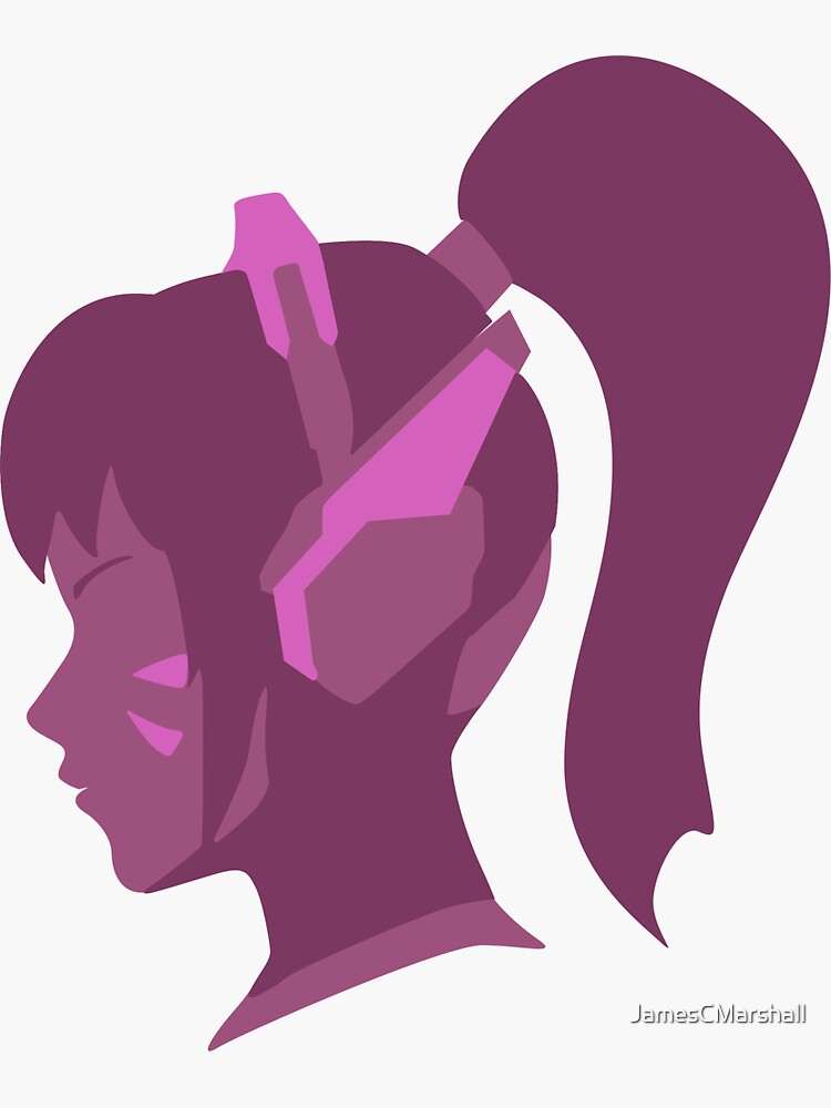 "Dva's silhouette" Sticker for Sale by JamesCMarshall | Redbubble