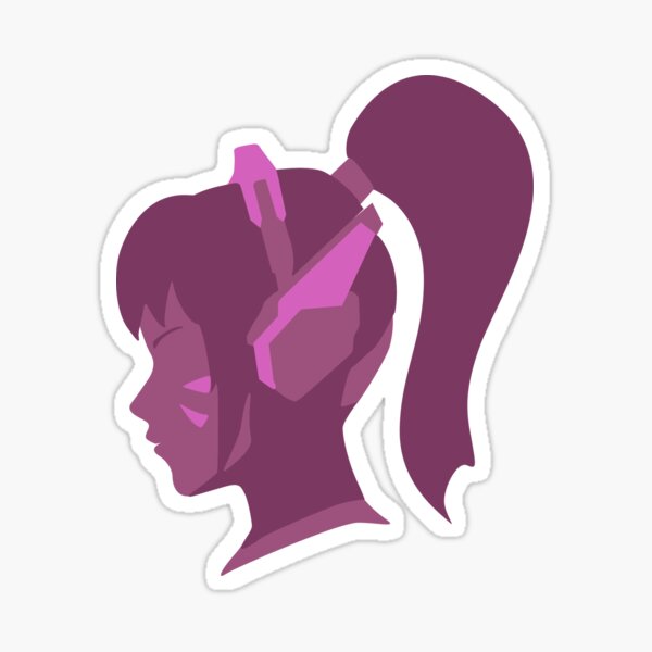"Dva's silhouette" Sticker for Sale by JamesCMarshall | Redbubble