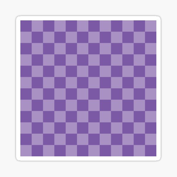 "Checkerboard Check Checkered Pattern in Purple" Sticker for Sale by ...