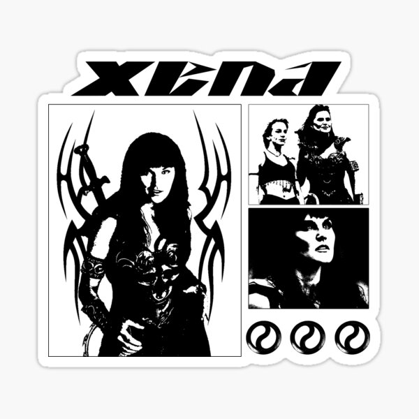 "Xena and Gabrielle" Sticker for Sale by Domiilustra | Redbubble