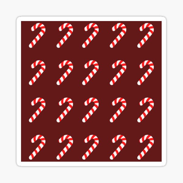 "Candy Canes" Sticker for Sale by kazukoart | Redbubble