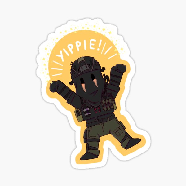 "Yippie " Sticker for Sale by zombiescarecrow | Redbubble