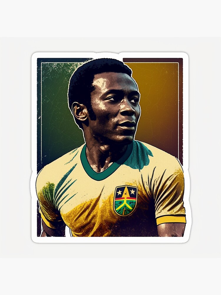 "Brazil's Legend Pele" Sticker for Sale by andreipopescu | Redbubble