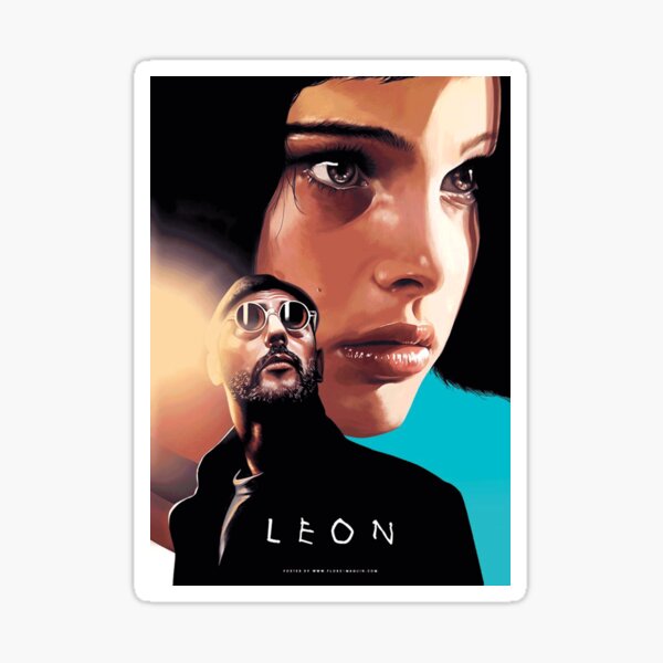 "leon the professional the best digital drawing design " Sticker for ...