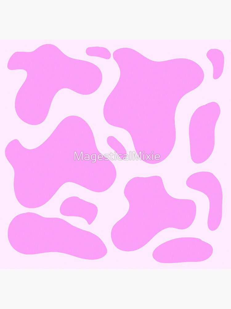 "Pink Cow Print" Sticker for Sale by MagesticalMixie | Redbubble