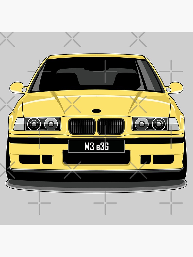 "e36 M3 - vector drawing" Poster for Sale by yohannlp | Redbubble