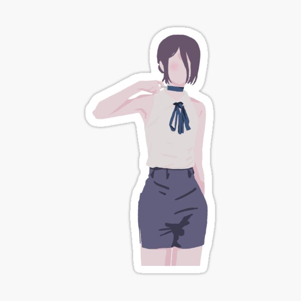 "Chainsaw Man Reze Minimalist Design" Sticker for Sale by plaindessin ...