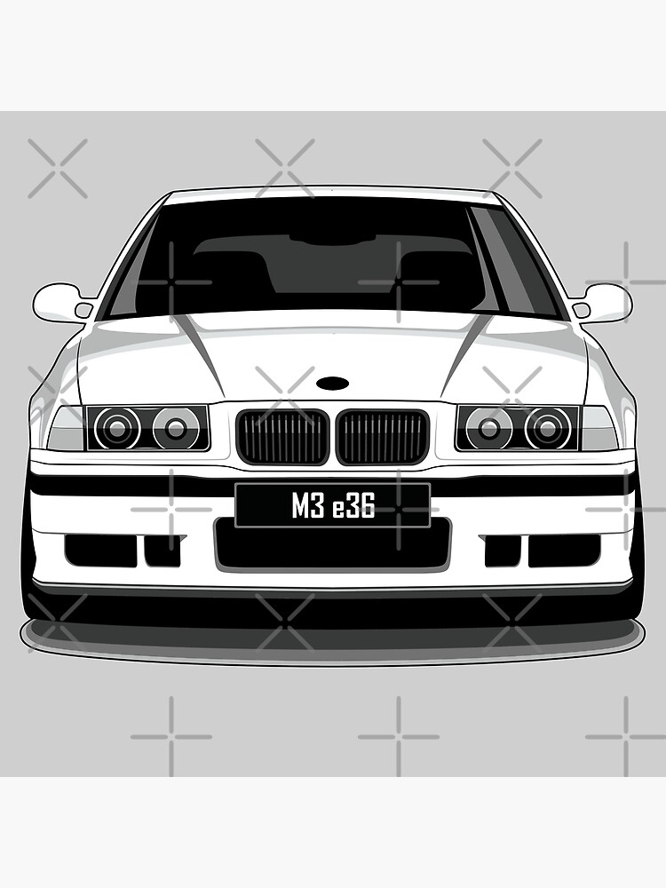 "e36 M3 - vector drawing" Poster for Sale by yohannlp | Redbubble