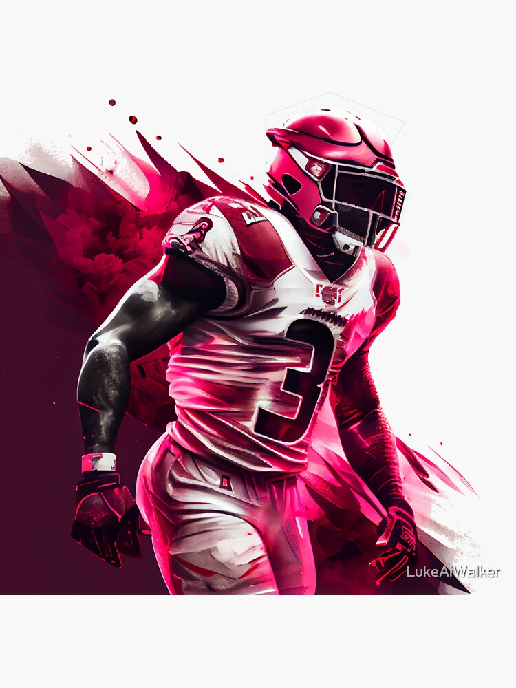 "Football Passion in Red" Sticker for Sale by LukeAiWalker | Redbubble