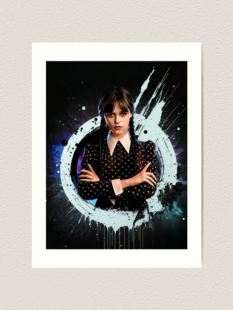 "Wednesday Addams Abstract Color Splash Art" Art Print for Sale by ...