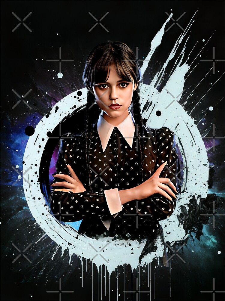 "Wednesday Addams Abstract Color Splash Art" Art Print for Sale by ...