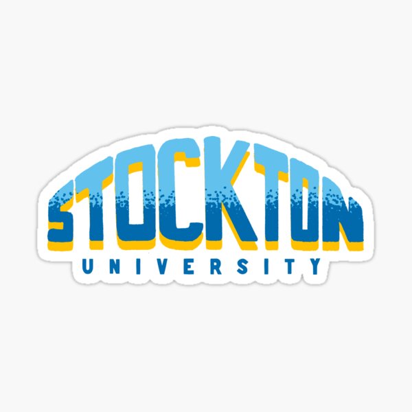"Stockton University " Sticker for Sale by csdunn08 | Redbubble