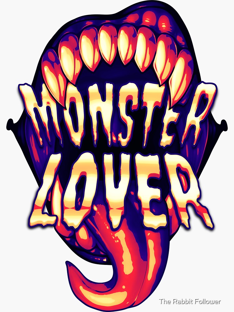 "MONSTER LOVER - RBY" Sticker for Sale by rabbitflesh | Redbubble