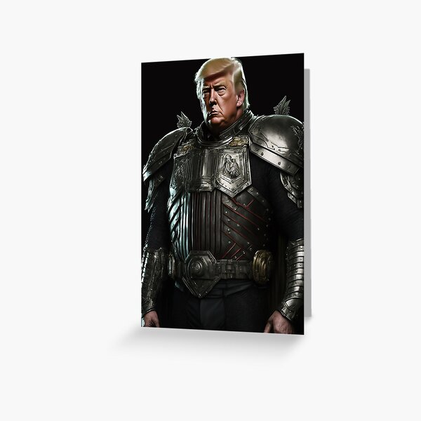 "Donald Trump in Full Body Armor" Greeting Card for Sale by ...