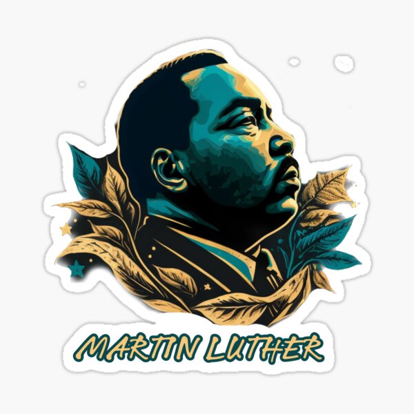 Martin Luther King Jr" Sticker for Sale by SmaxArt | Redbubble