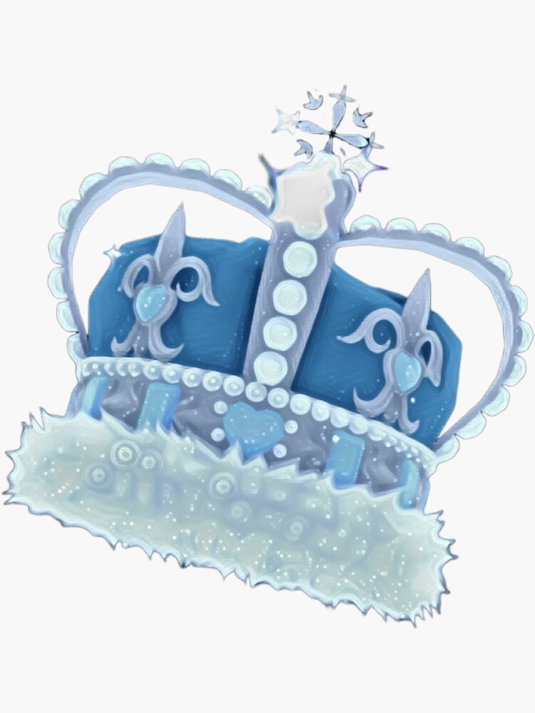 "Frozen Royalty Crown" Sticker for Sale by valkyriekai | Redbubble