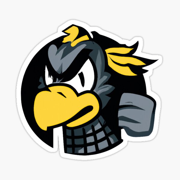 "Iowa Hawkeye" Sticker for Sale by Vintage College Designs | Redbubble