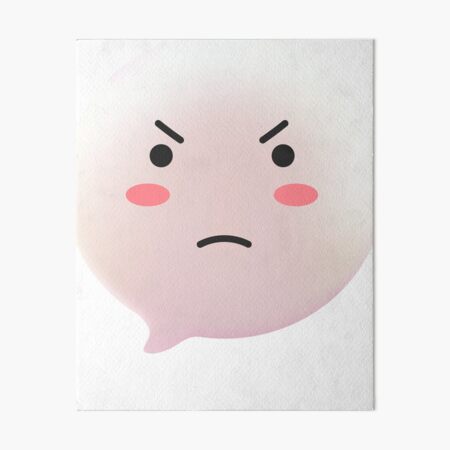 "Angry face" Art Board Print for Sale by goldenlolly1 | Redbubble