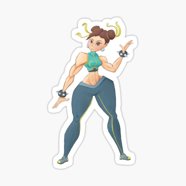 "Chun Li" Sticker for Sale by RojoDibujo | Redbubble