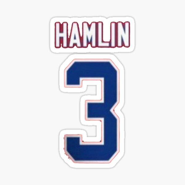 " Damar Hamlin" Sticker for Sale by Mikalozan | Redbubble