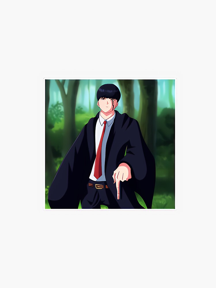 "Mashle - Mash Burnedead" Sticker for Sale by DesignsBySMA | Redbubble