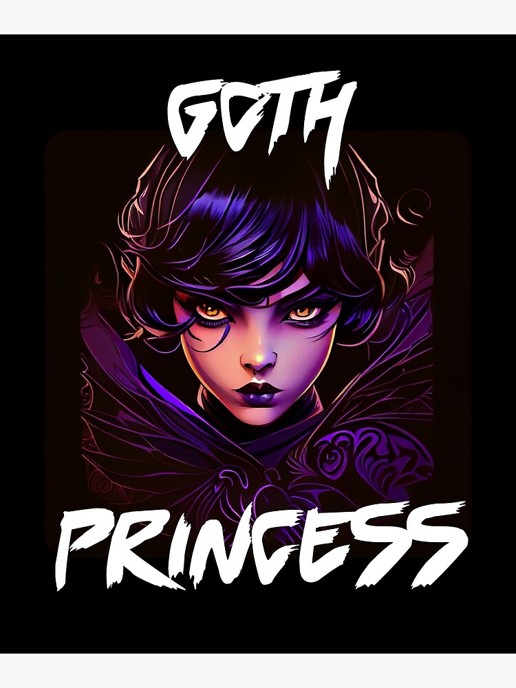 "Digital Art Design Of A Goth Princess 3" Poster for Sale by PD-Store ...