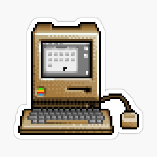 "Apple Computer Classic" Sticker for Sale by Rezzin8 | Redbubble