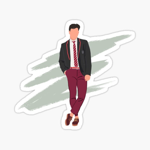 "Elite Netflix Show & Iván green brush background" Sticker for Sale by ...