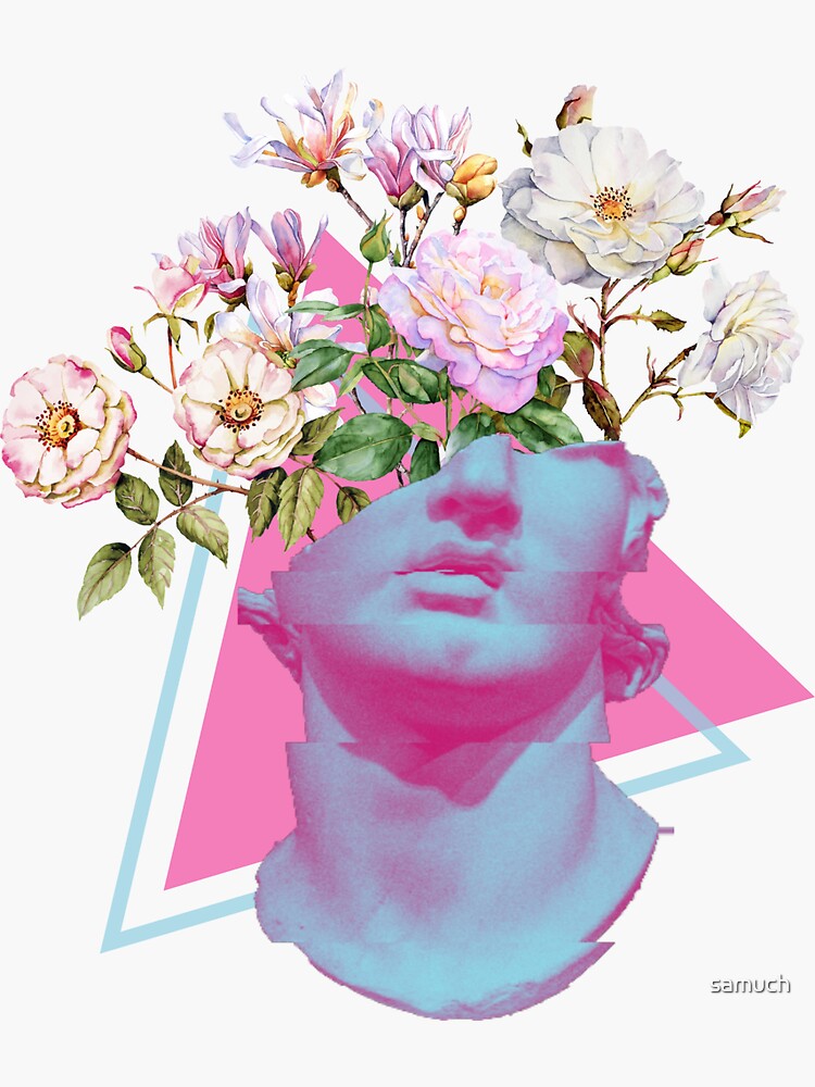 "flower sculpture" Sticker for Sale by samuch | Redbubble