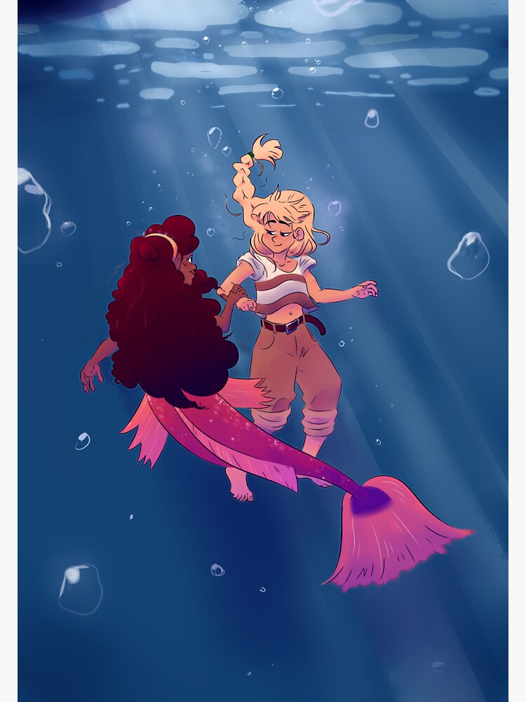 "Mermay Mabifica " Sticker for Sale by bugchuckles | Redbubble