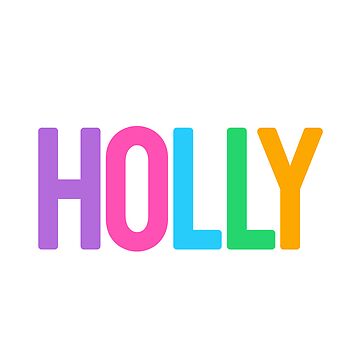 "Holly Name" Sticker for Sale by A-Personalised | Redbubble
