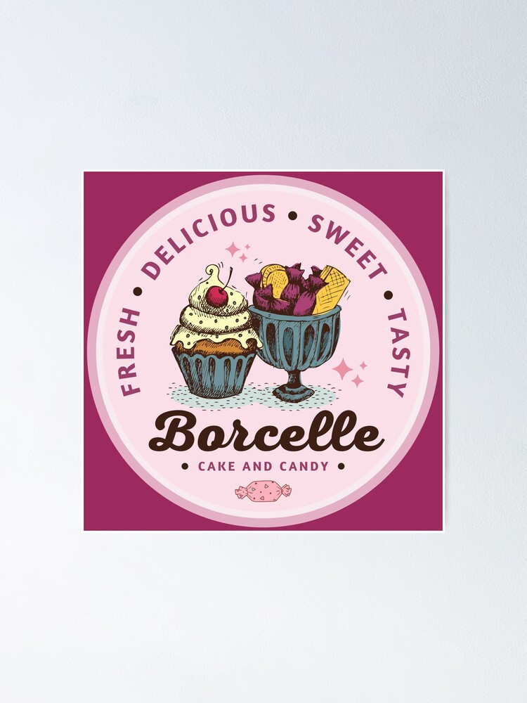 Póster for Sale con la obra «Logotipo de Borcelle Cake and Candy Bakery» de DisneyLegend724 ...