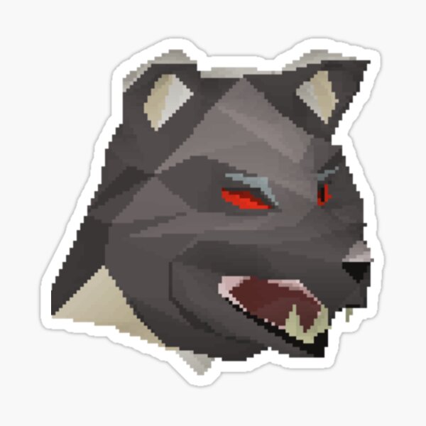 "2007scape Callisto Cub Pet Chathead " Sticker for Sale by drivenring55 ...