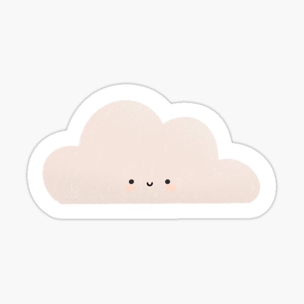 "Smiling Cloud" Sticker for Sale by JGDAU | Redbubble