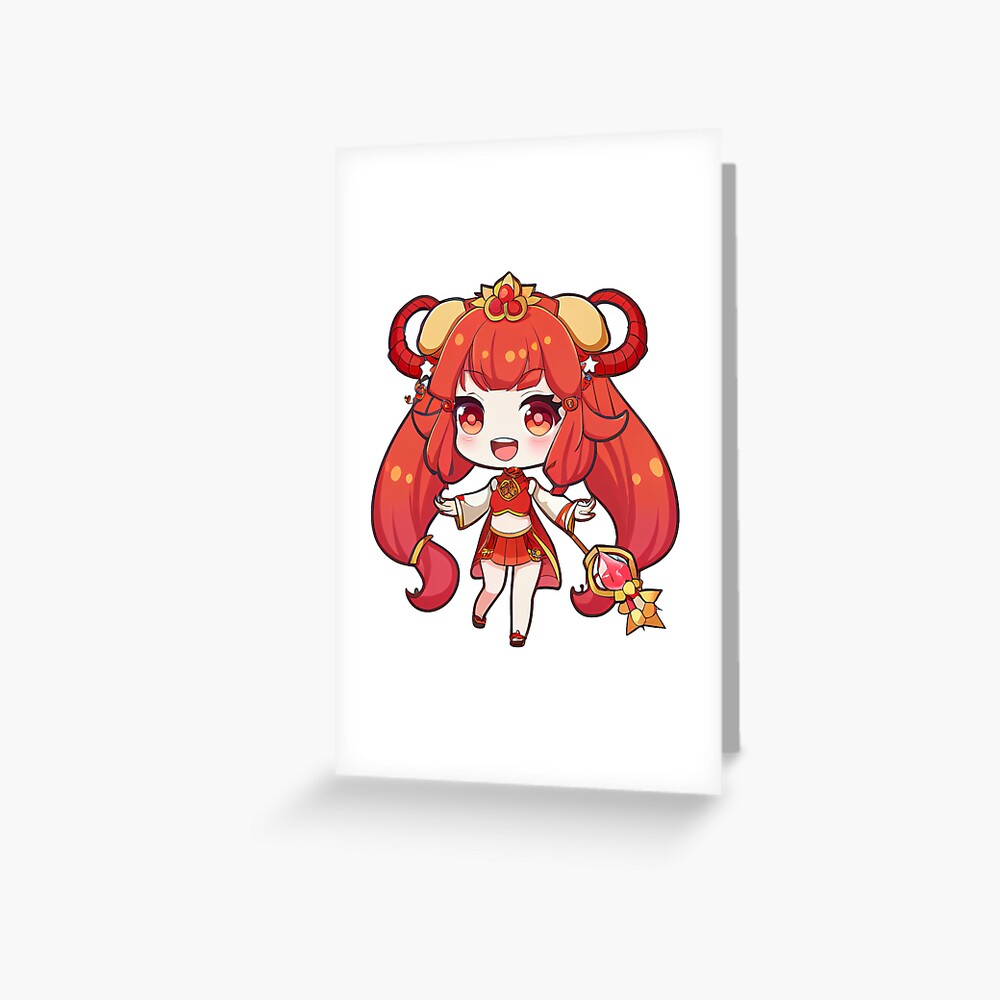"Cancer the Crab Chibi Zodiac Anime Girl" Greeting Card for Sale by ...