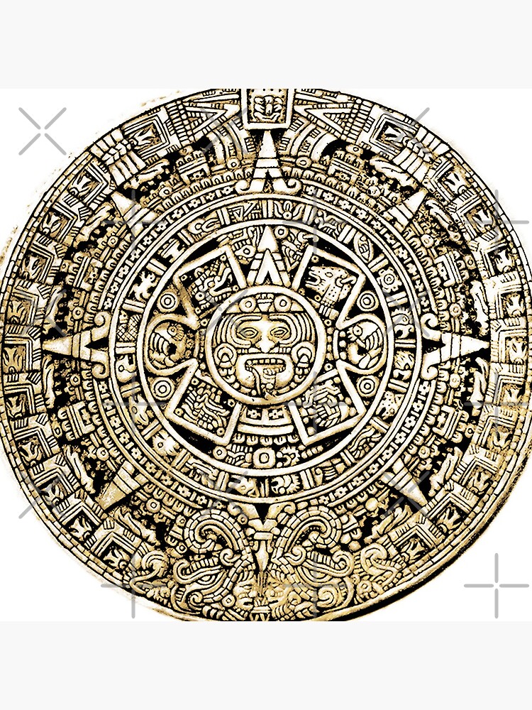 "Aztec Calendar" Clock by SAUHER | Redbubble