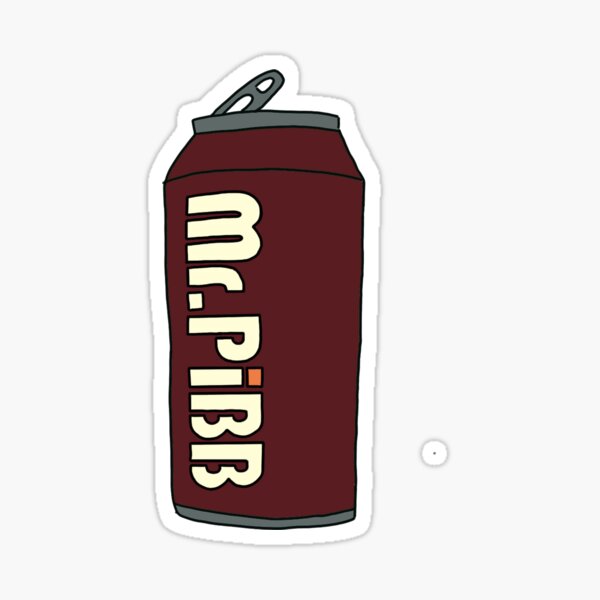 "Mr. Pibb Can" Sticker for Sale by design-lx | Redbubble