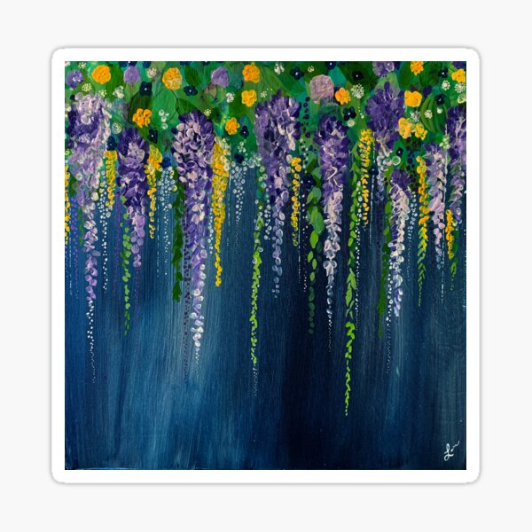 "Night Garden" Sticker for Sale by lgardine1 | Redbubble