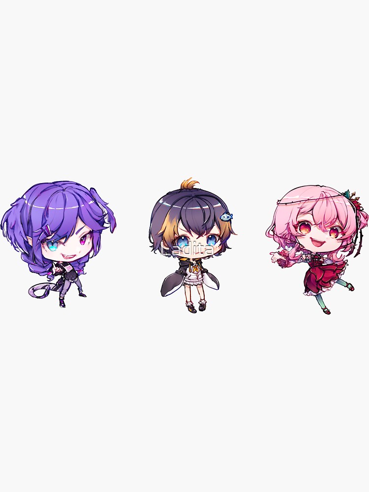 "Obsydia Chibi - Nijisanji EN" Sticker for Sale by Ladita | Redbubble