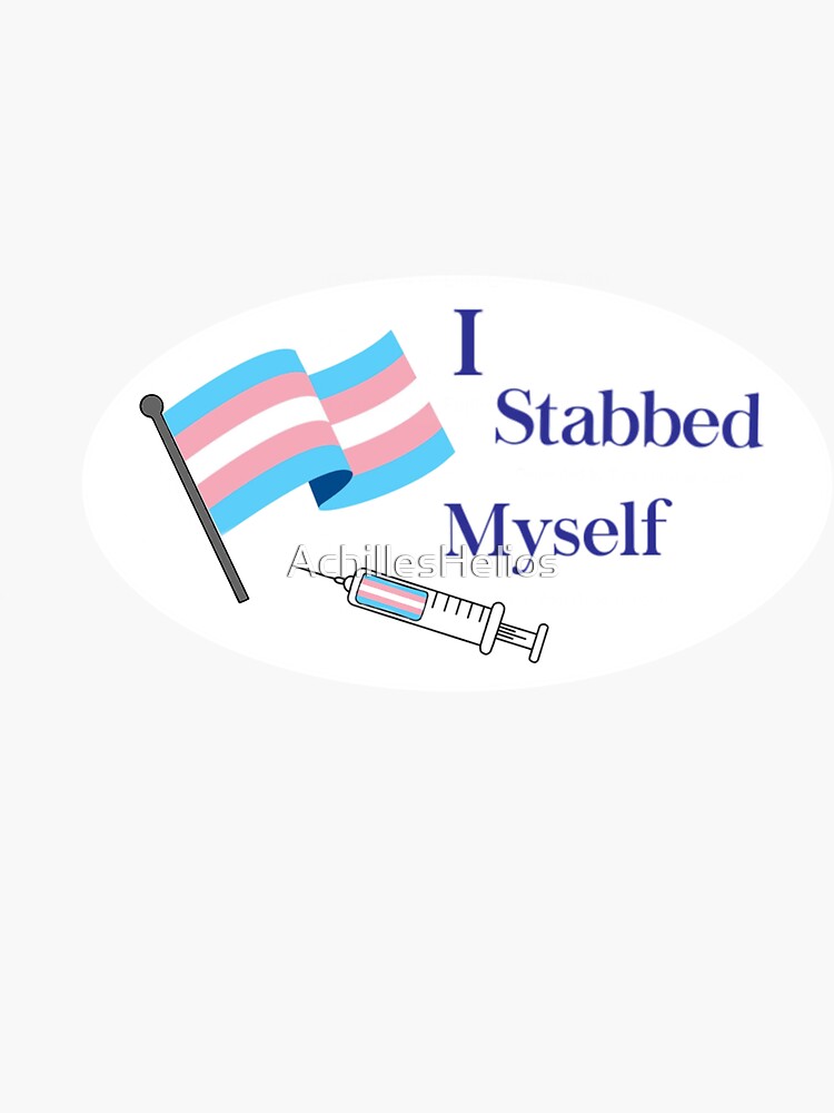"Transgender Flag Sticker" Sticker for Sale by AchillesHelios | Redbubble