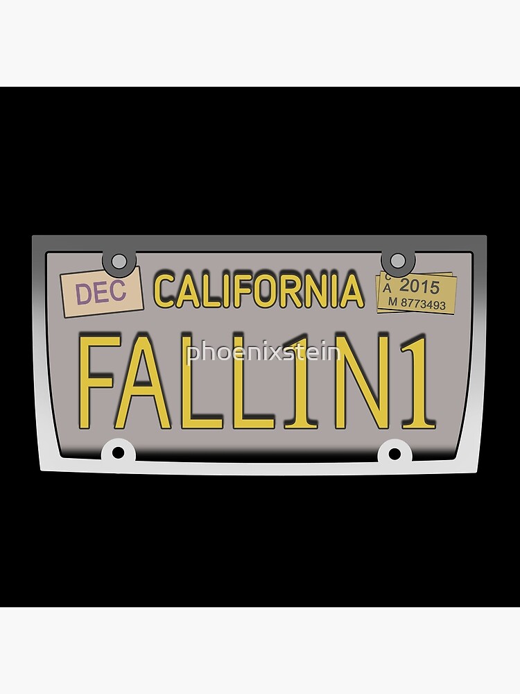 STICKER FALL1N1 license plate Lucifer Inspired Paper Stickers, Labels ...