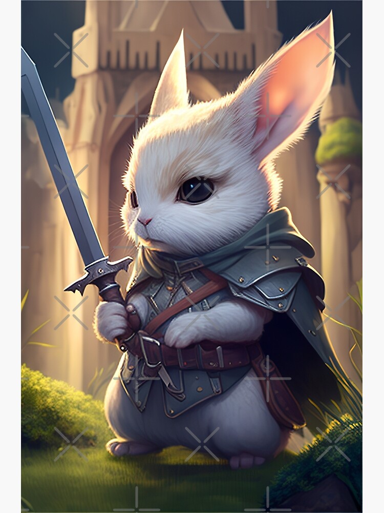 "D20 Baby Bunny Paladin" Poster for Sale by rykker | Redbubble