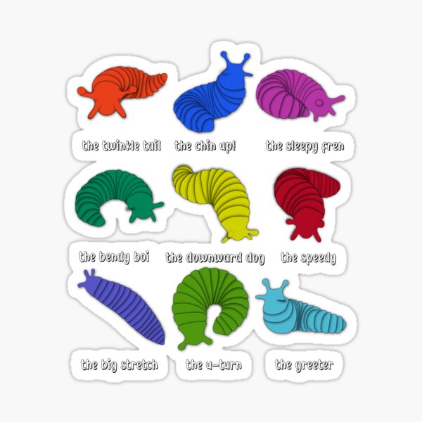 "Slug Fidget Toy Funny Position Drawings" Sticker for Sale by Good-Find ...