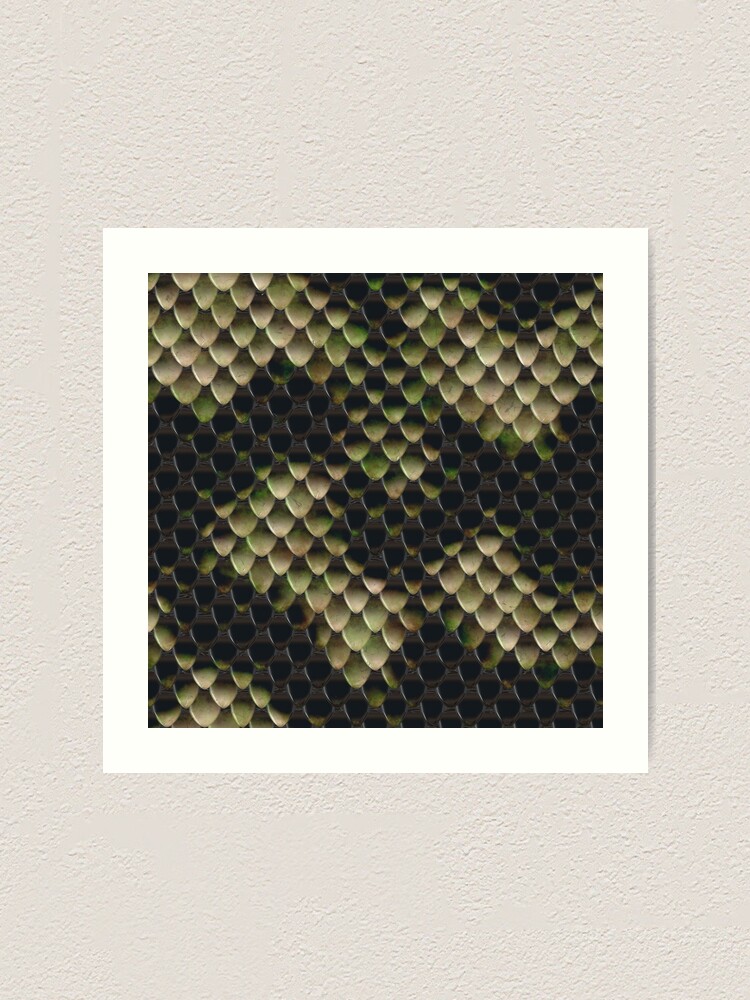 "Scaly Snake Skin Hide Texture Effect " Art Print for Sale by Prawny ...